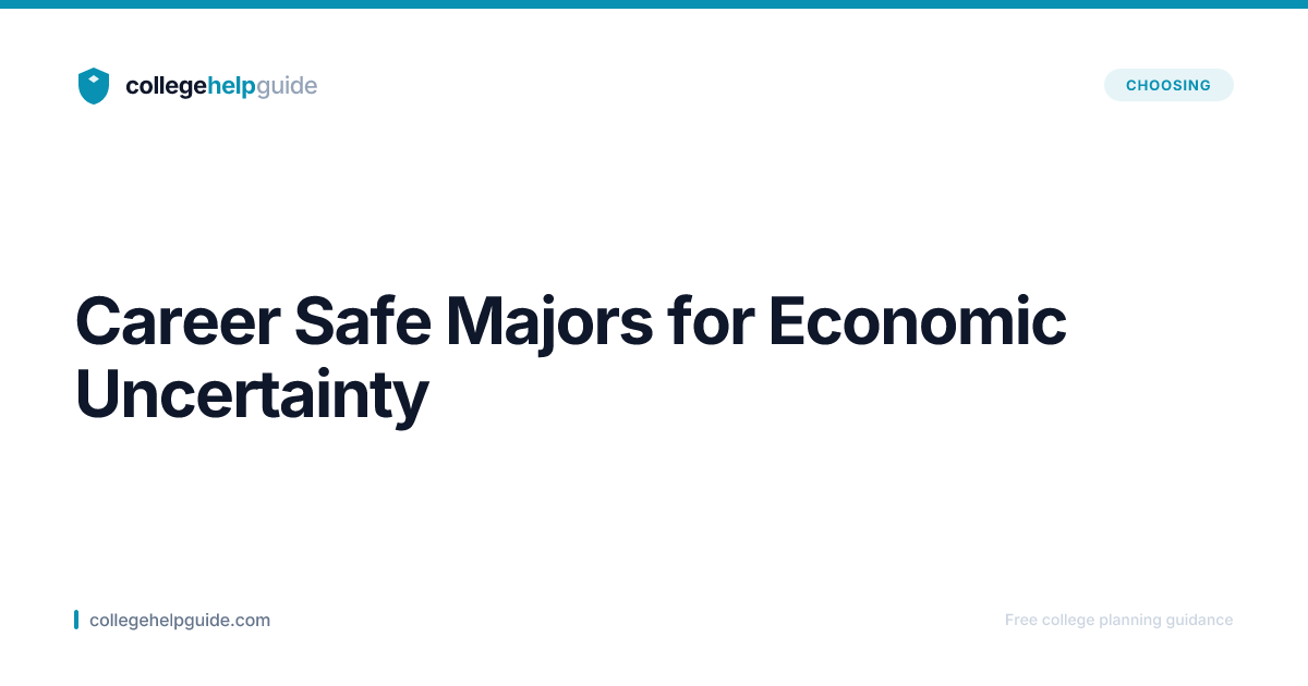 Career Safe Majors for Economic Uncertainty | CHG